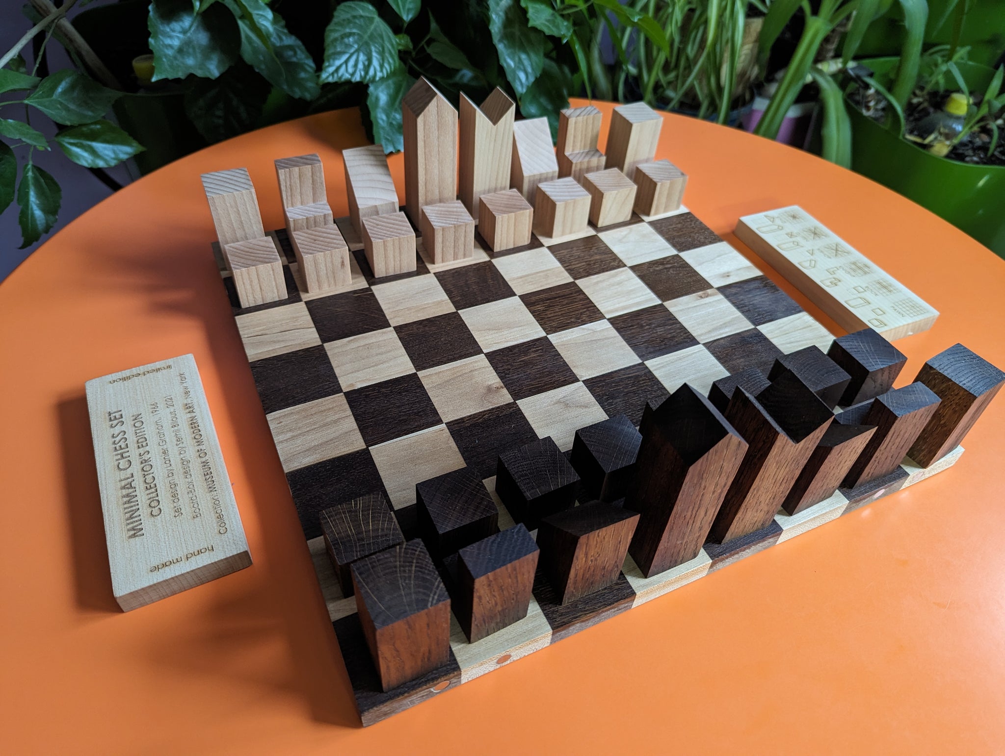 Collector's Minimal Chess Set. Handmade. Lanier Graham Chess set with ...