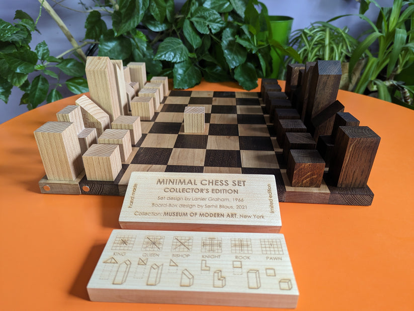Collector's Minimal Chess Set. Handmade. Lanier Graham Chess set with ...