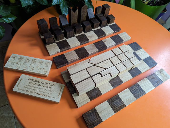 Collector's Minimal Chess Set. Handmade. Lanier Graham Chess set with ...